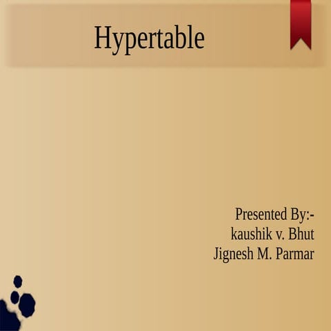 Hyper table | PPT