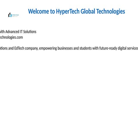 hypertechglobaltechnologies your online | PPTX