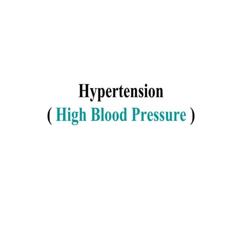 Hypertension | PPT