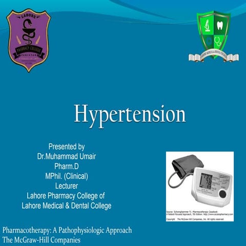 Hypertension (BLOOD PRESSURE) | PPT