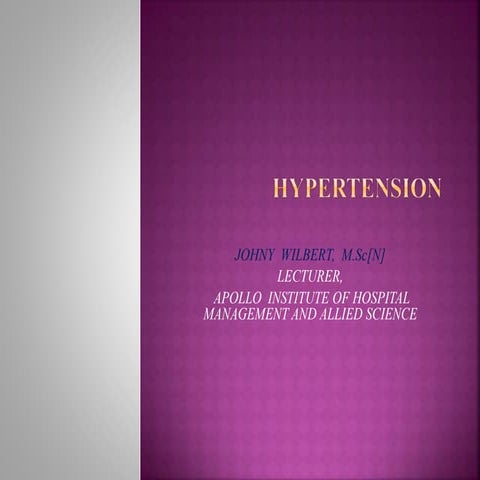 Hypertension | PPTX