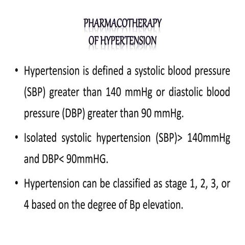 Hypertension | PPTX