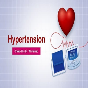 Hypertension Definition & management & types & treatment | PPT