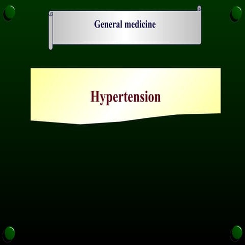 Hypertension.ppt , types- primary and secondary , management | PPT