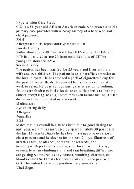 Case studyMrs. L., a 68-year-old woman, presents to your office.docx