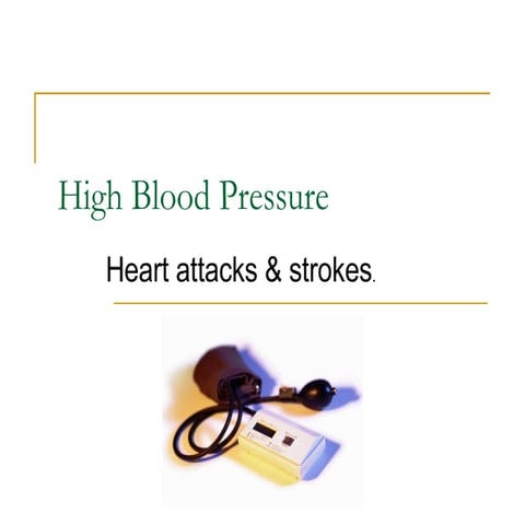Hypertension High Bloodpressure | PPT