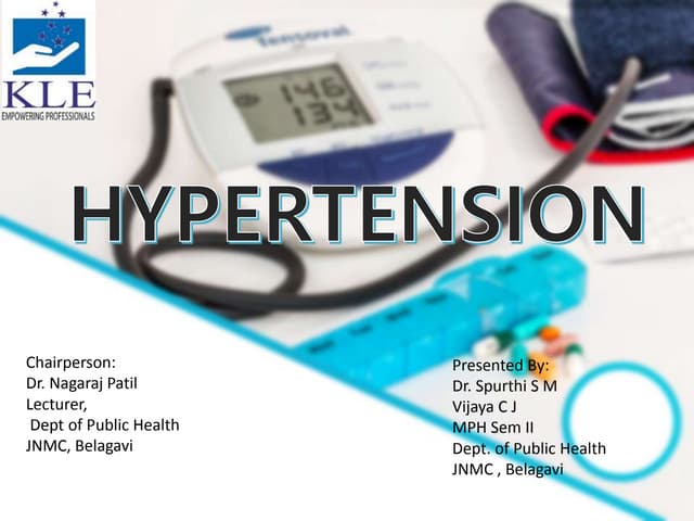 Hypertension Community Medicine Presentation | PPTX