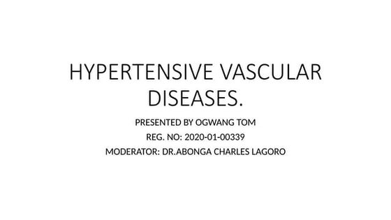 PATHOPHYSIOLOGY OF HYPERTENSION.pptx | Endocrine and Metabolic Diseases | Diseases and Conditions