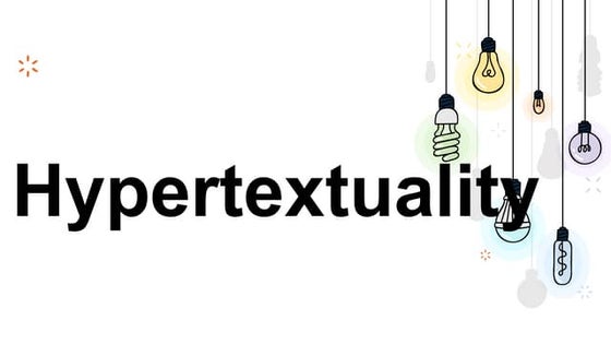 Lesson hypertext and intertext | PPTX