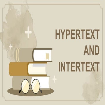 Hypertext-and-Intertext for readingggggg | PPT