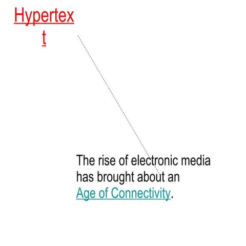 Hypertext and the Age of Connectivity | PPT