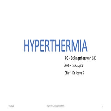 Hyperthermia | PPTX