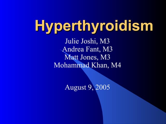 Hypothyroidism | PPTX
