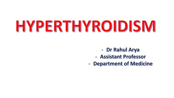 Hypothyroidism | PPTX