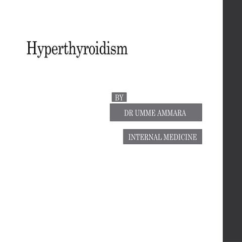 hyperthyroidism including scenerio and different types of ...