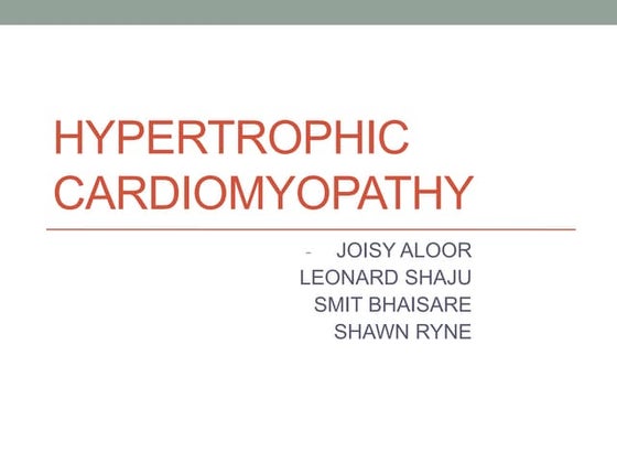 Cardiomyopathy | PPT
