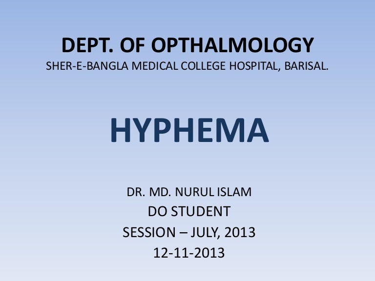 Hyphema