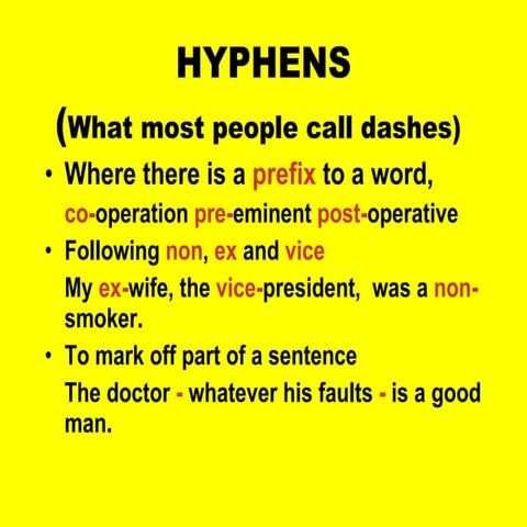 Hyphens | PPT