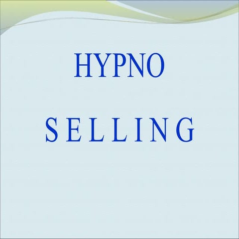Hypno selling new | PPT