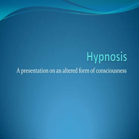 Hypnosis | PPT