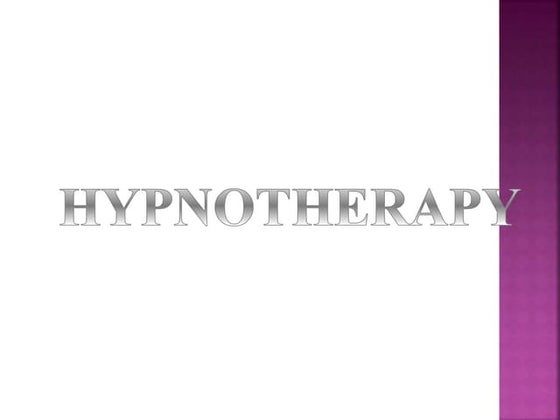 Hypnotherapy | PDF