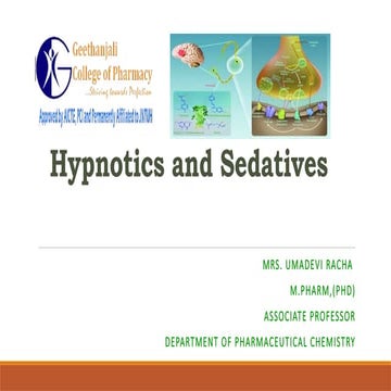 Med chem hypnotics and sedatives | PPTX