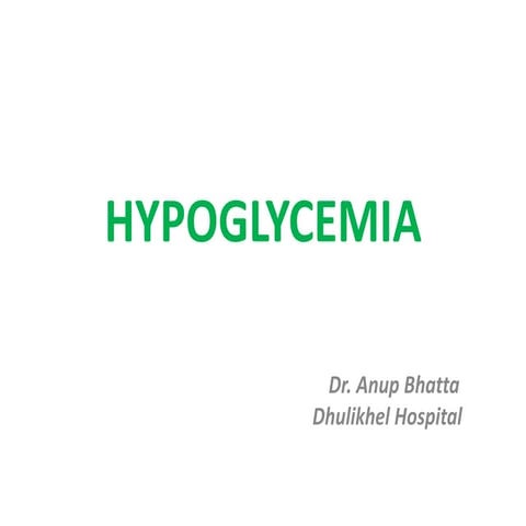 hypoglycemia | PPTX