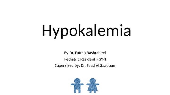 Approach to Hypokalemia | PPT