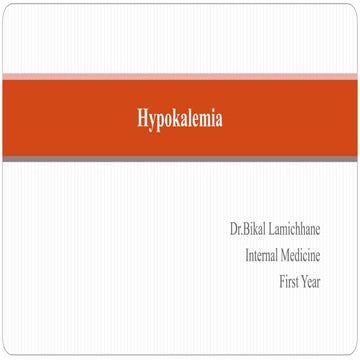 Hypokalemia bikal | PPTX | Heart and Cardiovascular Diseases | Diseases ...