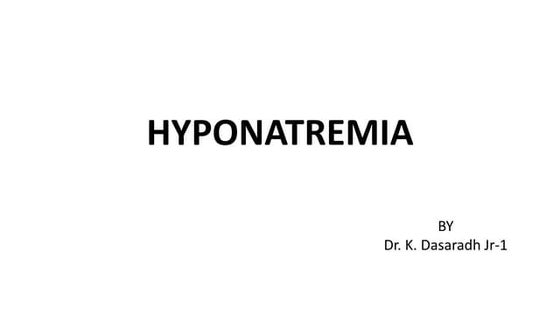 Hypernatremia | PPT