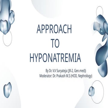Hyponatremia ppt .final | PPT