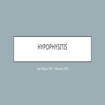 Hypophysitis | PPTX