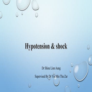 introduction to Shock , understanding of types of shock | PPTX