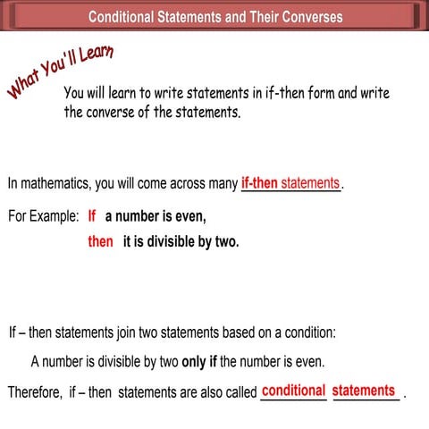 Conditional Statements | PPT