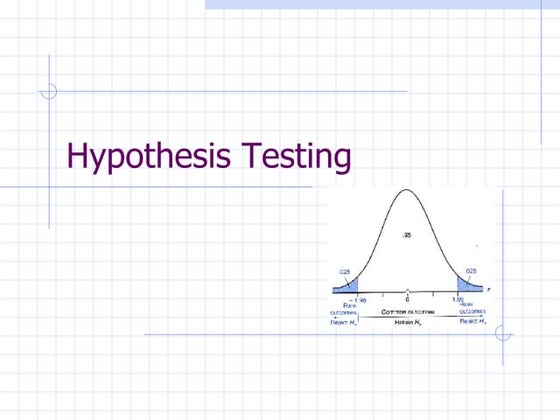 hypothesis testing in quantitative research | PPTX