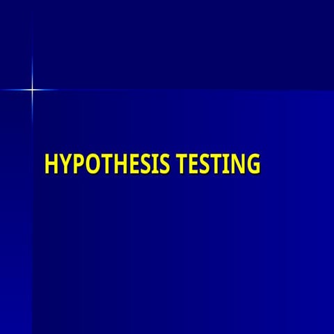 Comprehensive Guide to Hypothesis Testing in Research | PPT