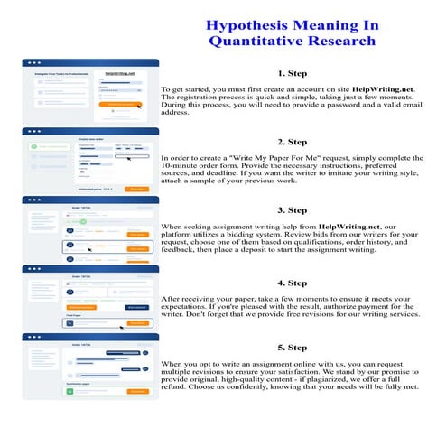 Hypothesis Meaning In Quantitative Research | PDF