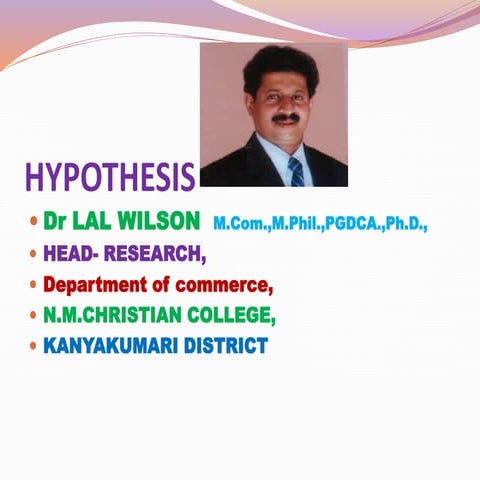 Hypothesis ppt 2 | PPT