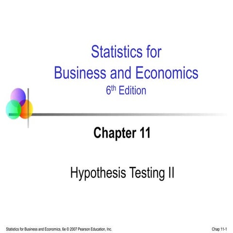 Hypothesis Testing 2 Ppt