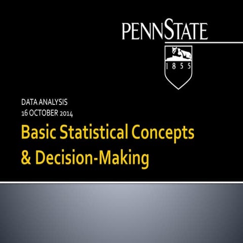 Basic Statistical Concepts & Decision-Making | PPT