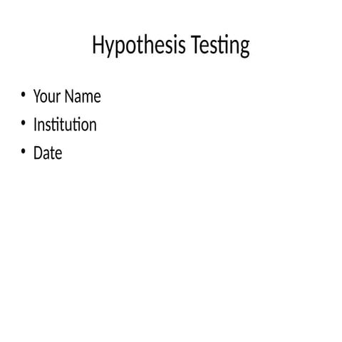 formulation of research problem and hypothesis | PPTX