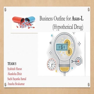 Business development outline of hypothetical peptide therapy drug | PPT