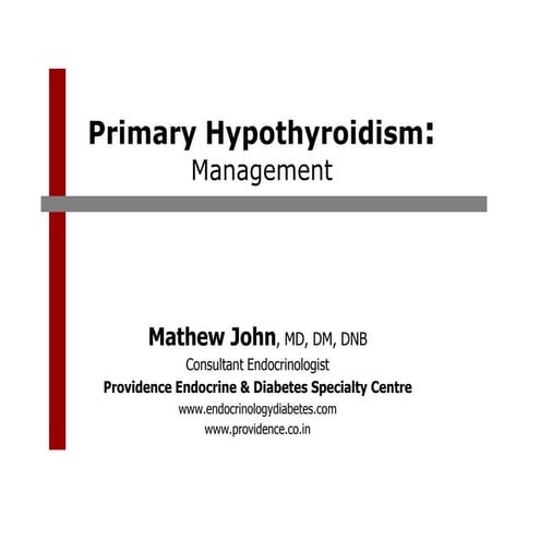 Hypothyroidism and its management - final Dr AMR ver 4.pptx
