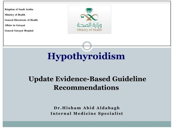 Hypothyroidism | PPTX | Thyroid Disorders | Endocrine and Metabolic ...