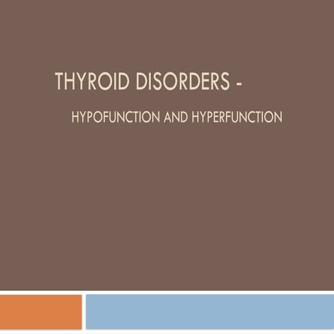 Thyroid disorders | PPTX