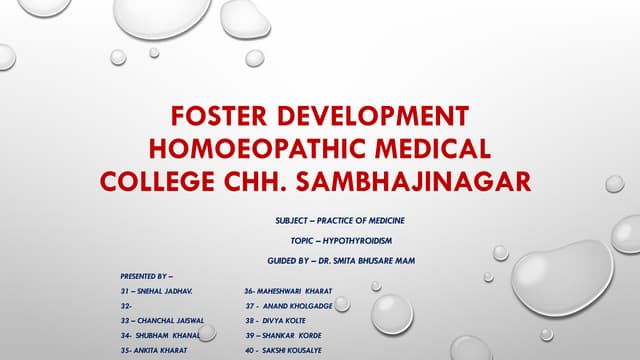 Hypothyroidism in children | PPTX