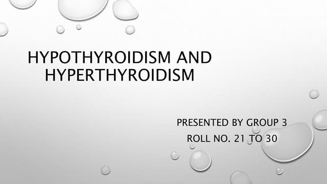 CASE PRESENTATION ON HYPERTHYROIDISM | PPTX