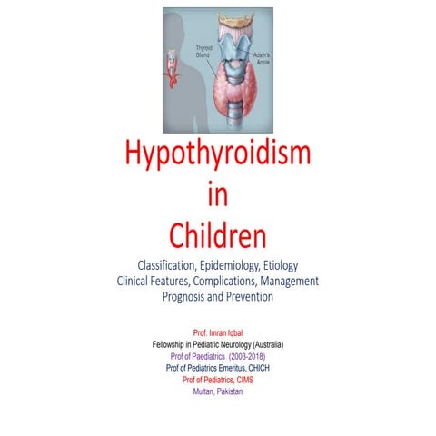 Hypothyroidism in children 2021 | PDF