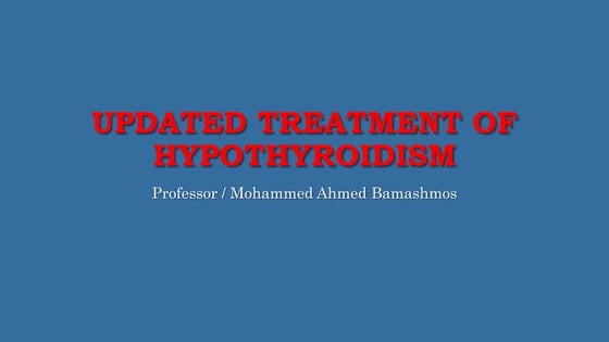 Titrating Levothyroxine and Antithyroid Medications Based on Thyroid ...