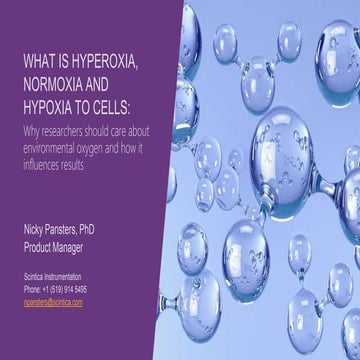 What is hyperoxia, normoxia and hypoxia to cells | PPTX